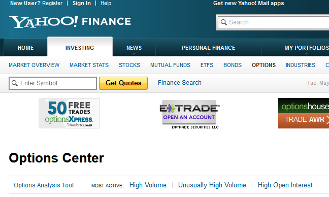 About Options Analysis